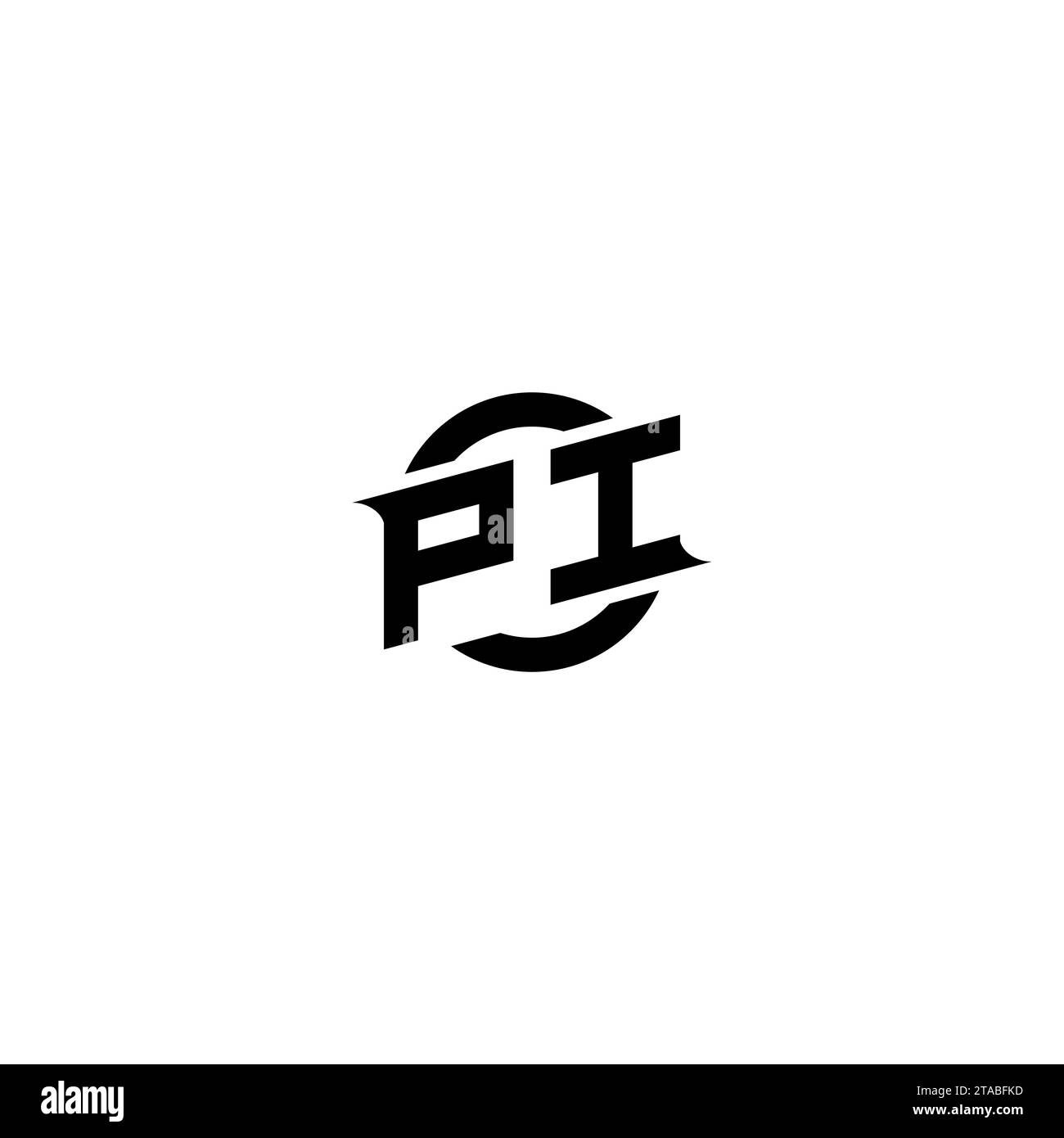 PI initial game logo, banner design for your e-sports or streaming team ...