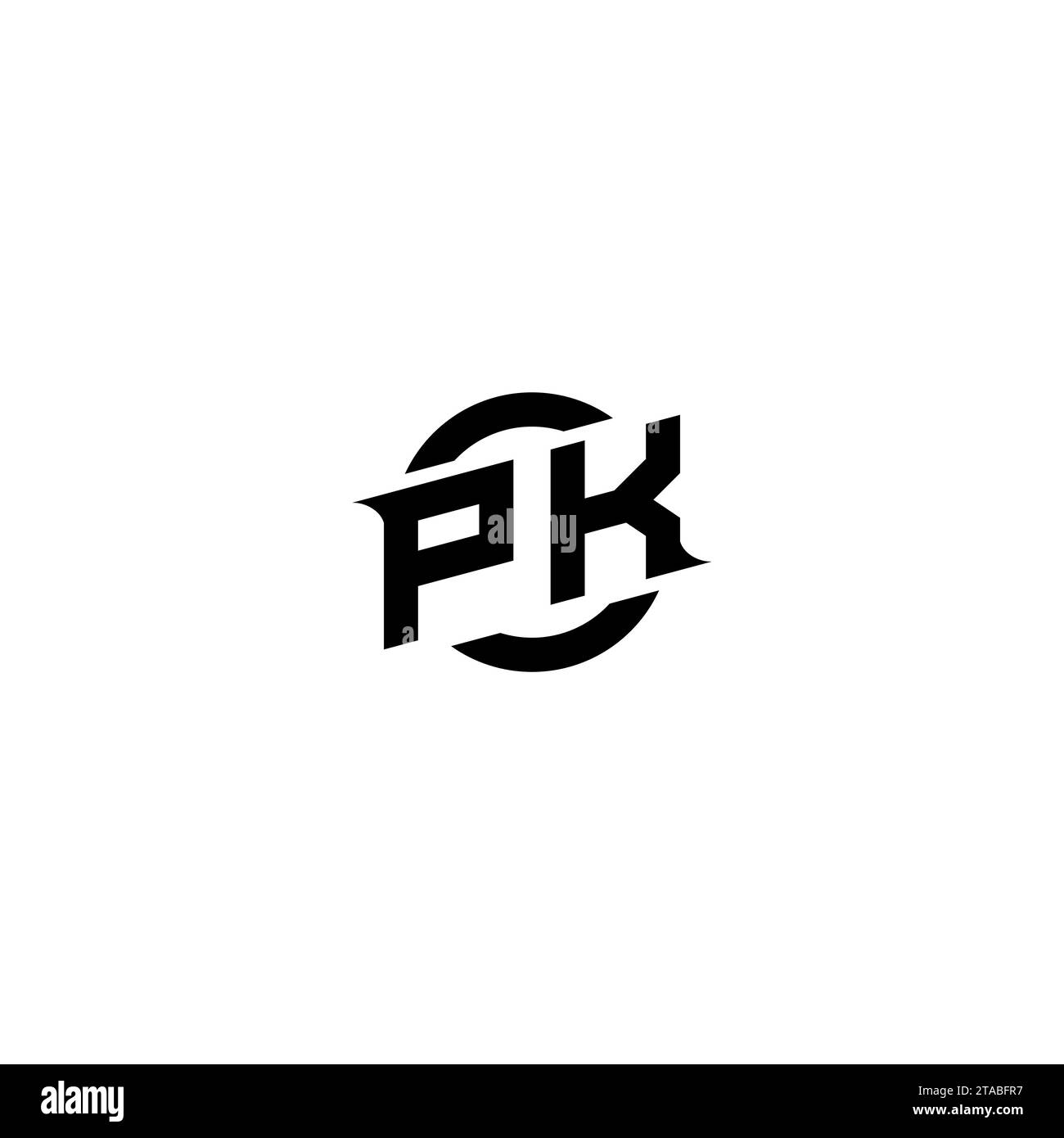 PK initial game logo, banner design for your e-sports or streaming team ...