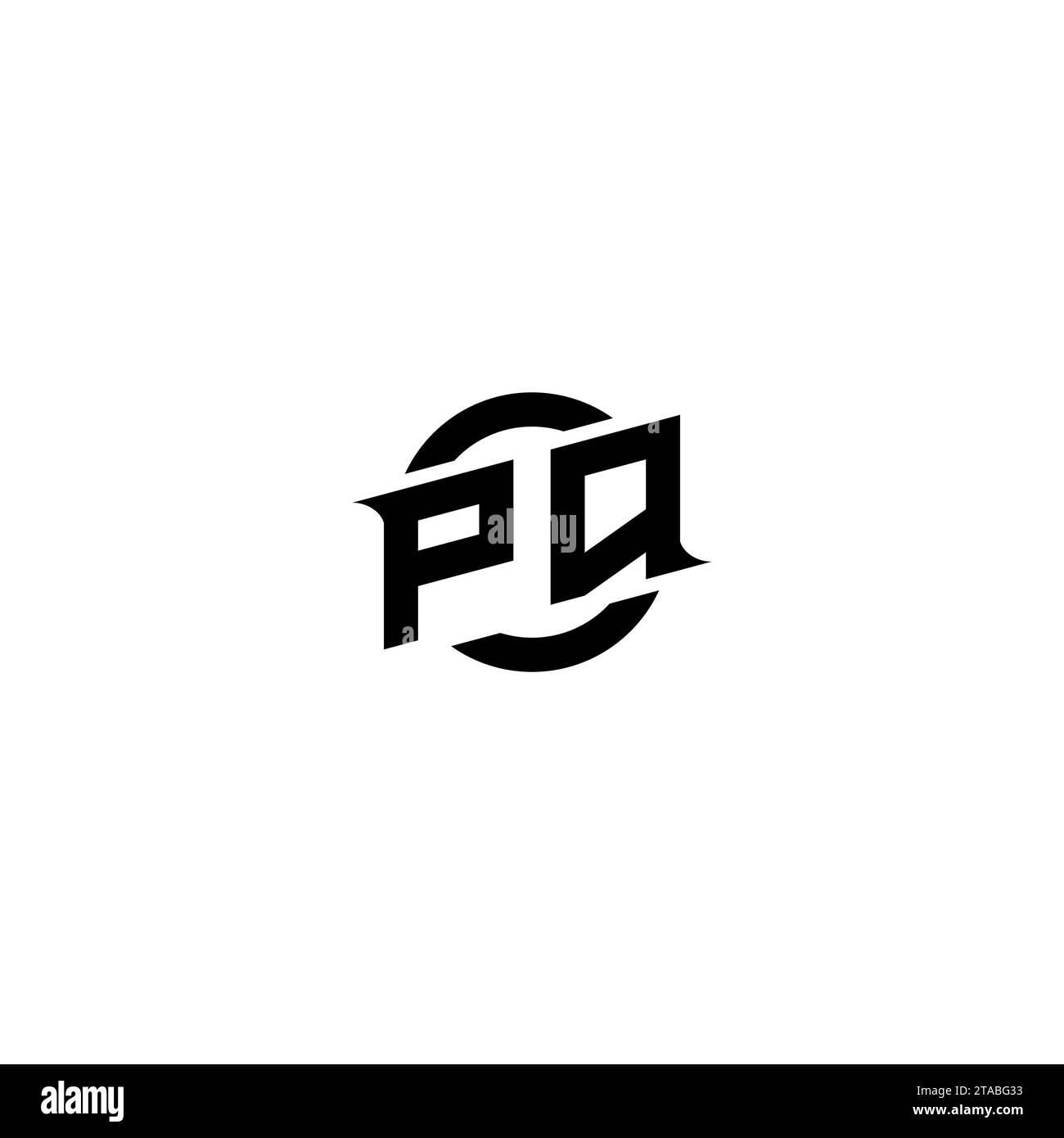 Pq minimal logo design hi-res stock photography and images - Alamy