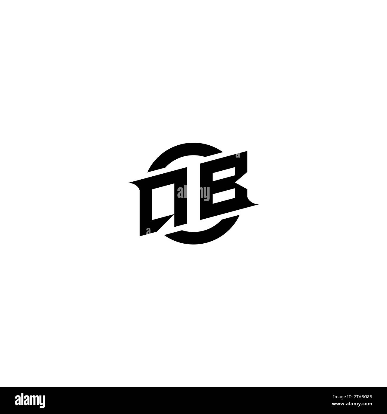 Qb minimal logo design hi-res stock photography and images - Alamy