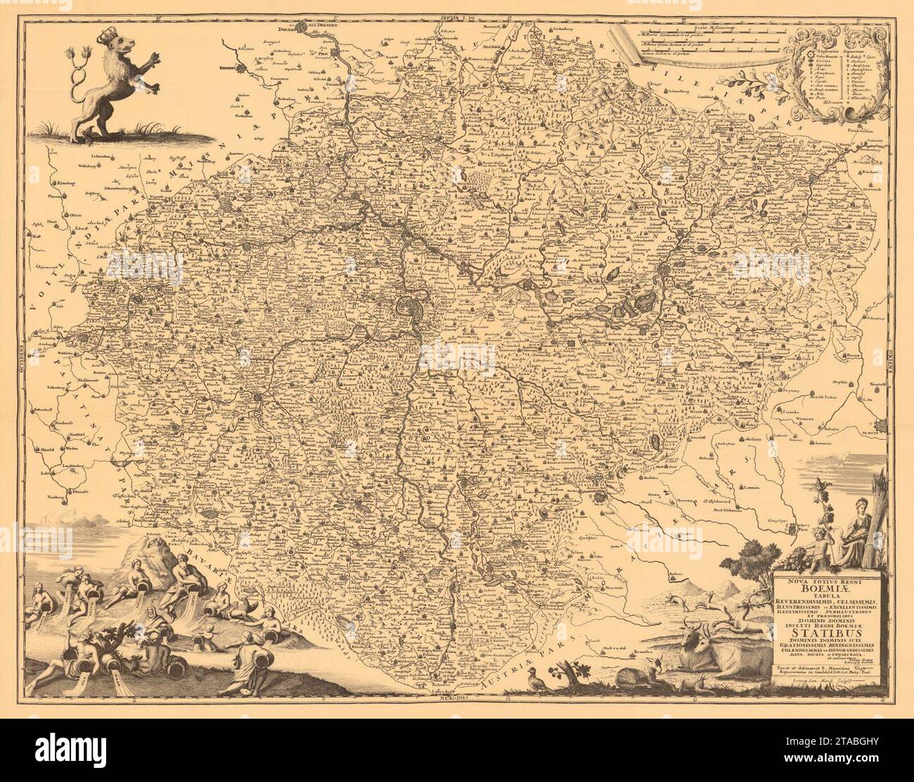 Vogtova mapa Cech Stock Photo - Alamy
