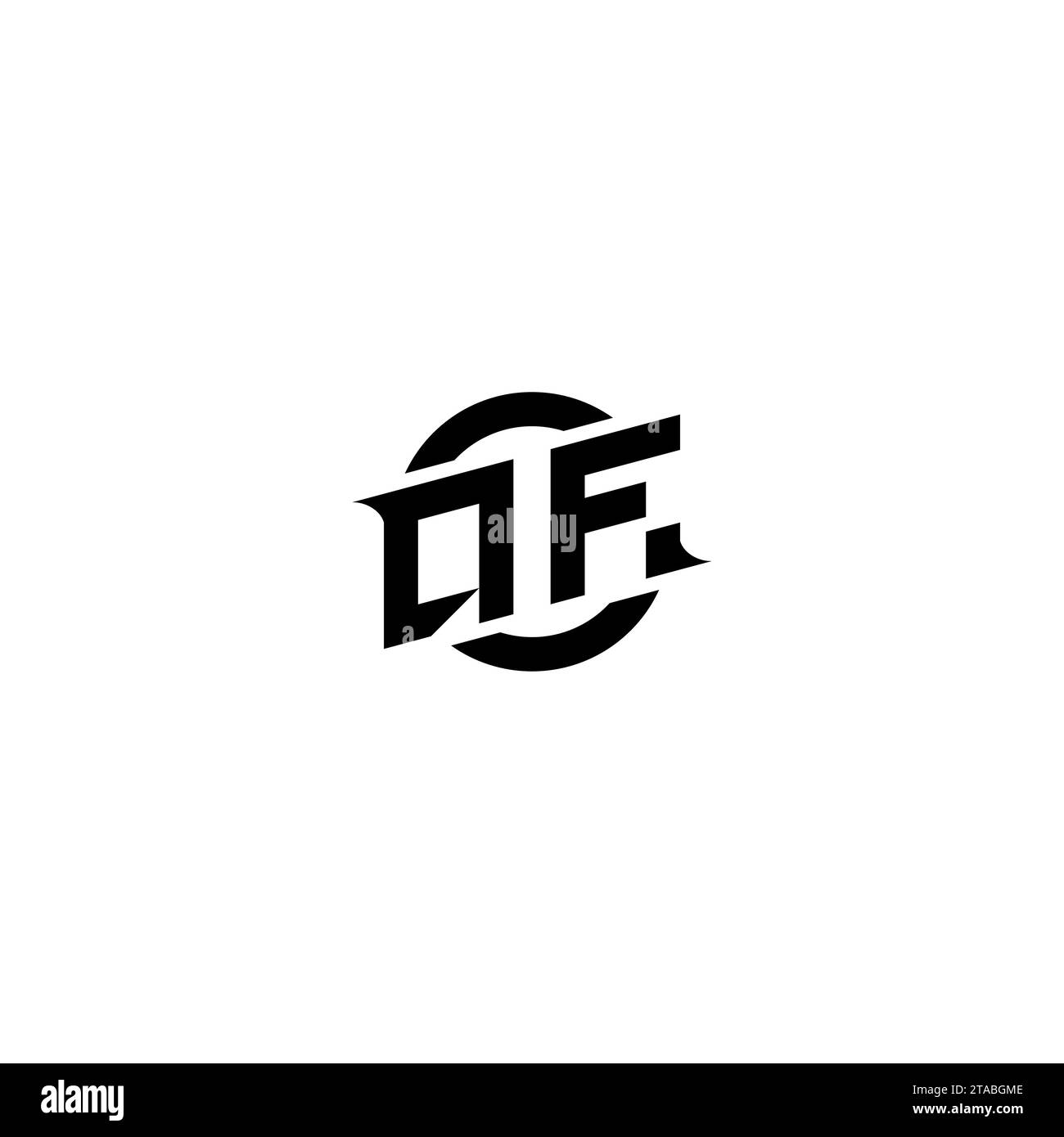 QF initial game logo, banner design for your e-sports or streaming team ...