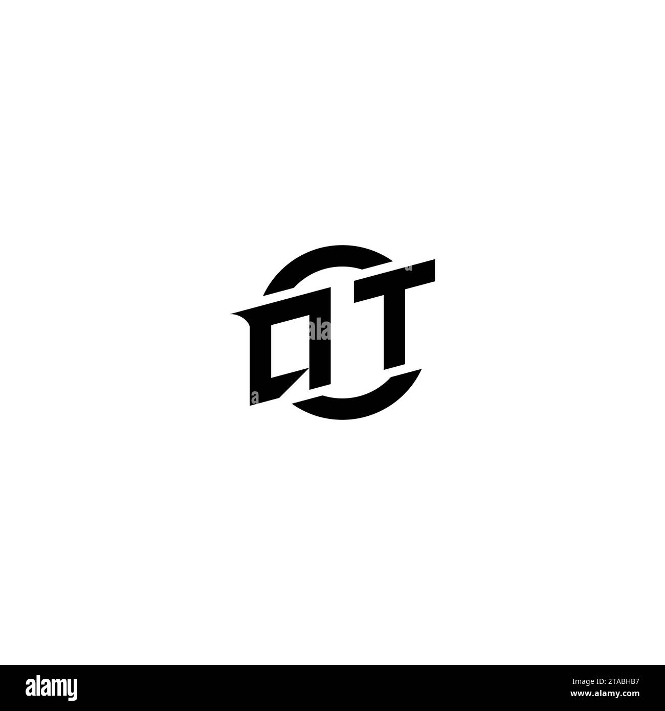 QT initial game logo, banner design for your e-sports or streaming team ...