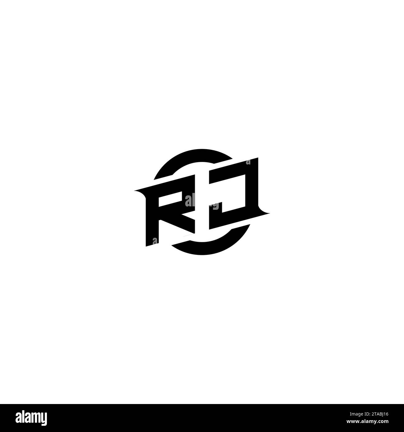 RJ initial game logo, banner design for your e-sports or streaming team ...