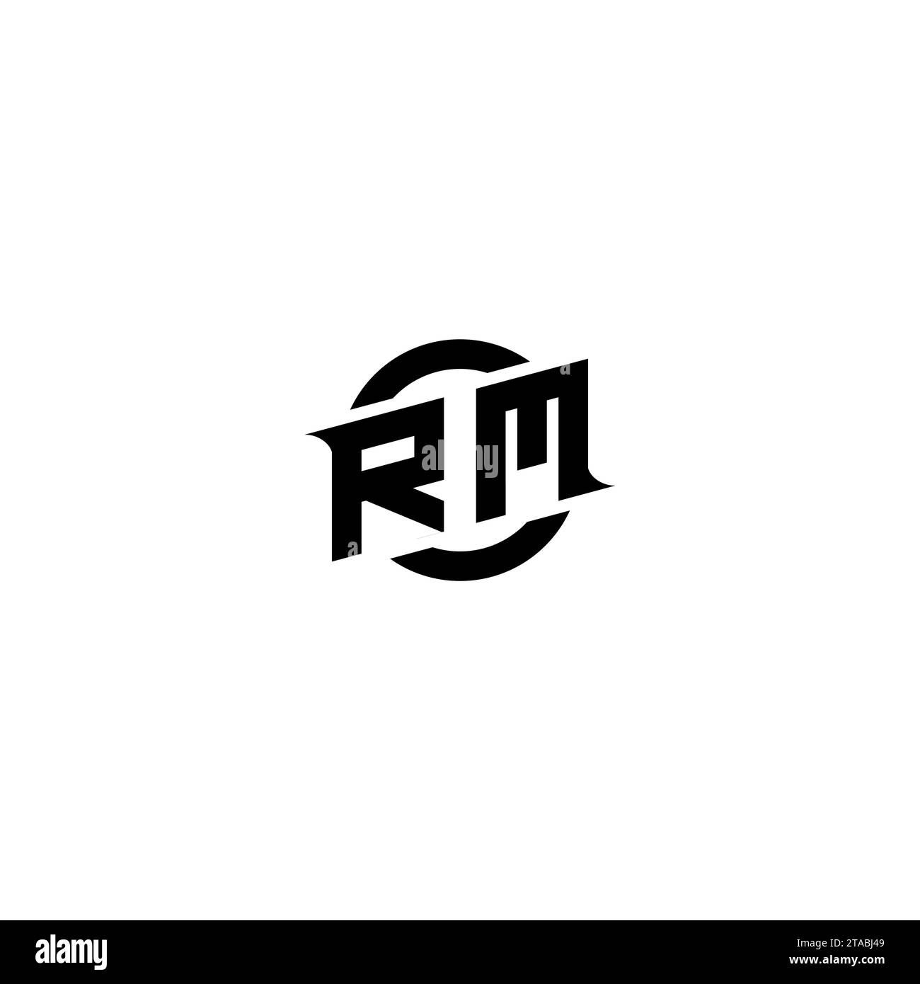 RM initial game logo, banner design for your e-sports or streaming team ...
