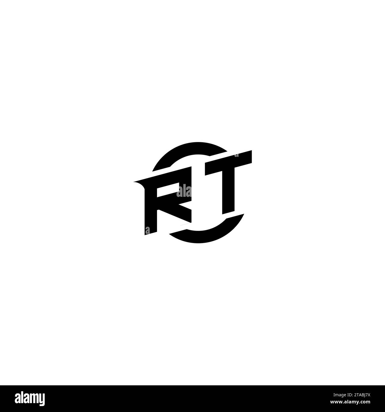 RT initial game logo, banner design for your e-sports or streaming team ...