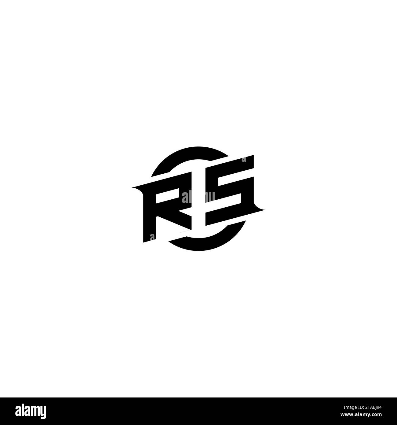 RS initial game logo, banner design for your e-sports or streaming team ...