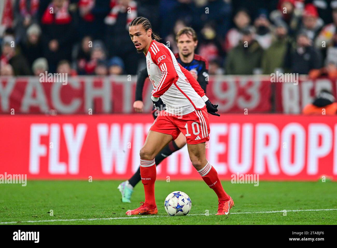 Leroy sane fc bayern munchen am ball hi-res stock photography and ...