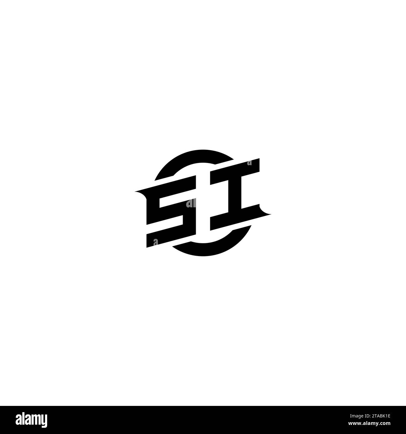 SI initial game logo, banner design for your e-sports or streaming team ...