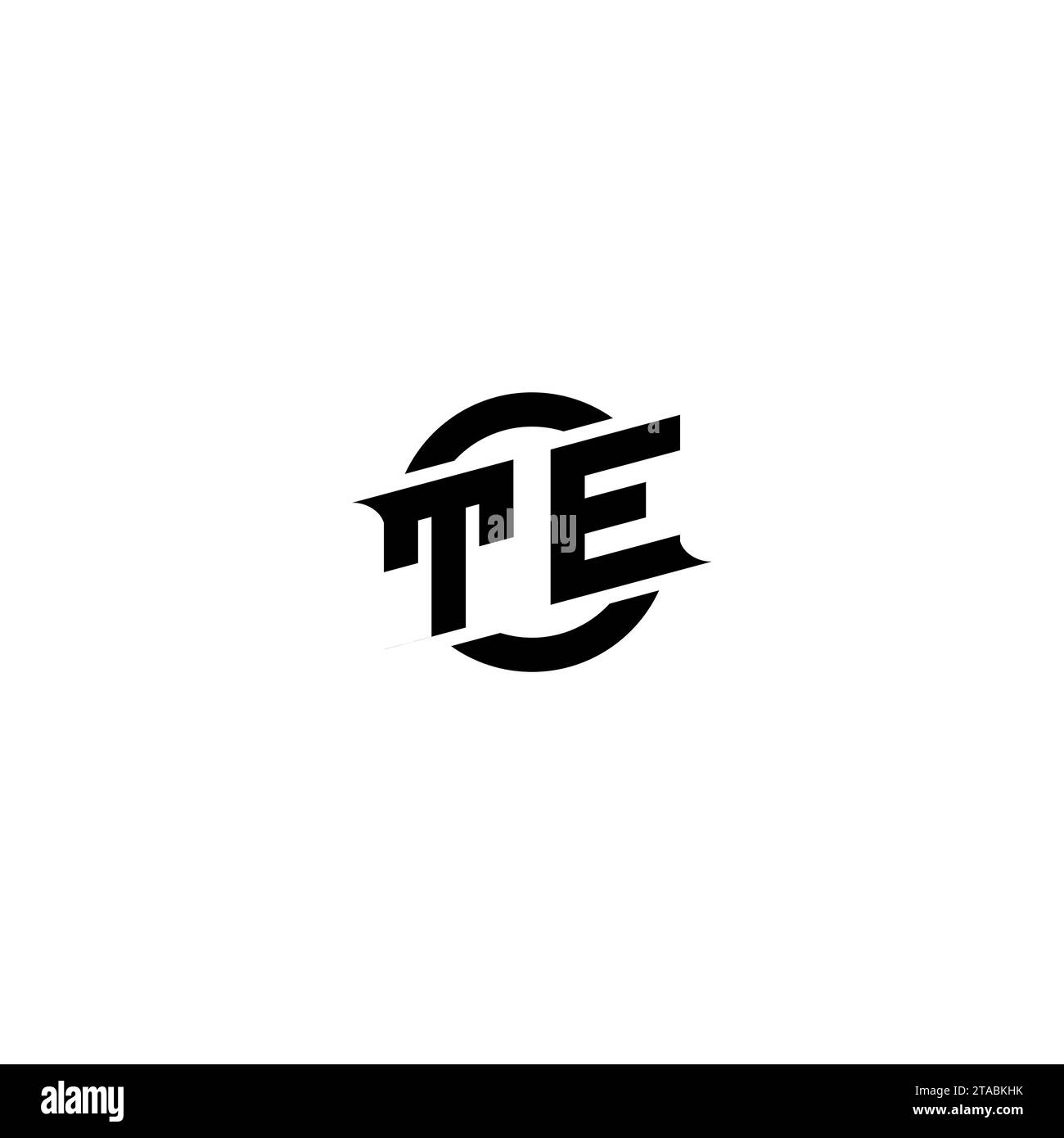 TE initial game logo, banner design for your e-sports or streaming team ...