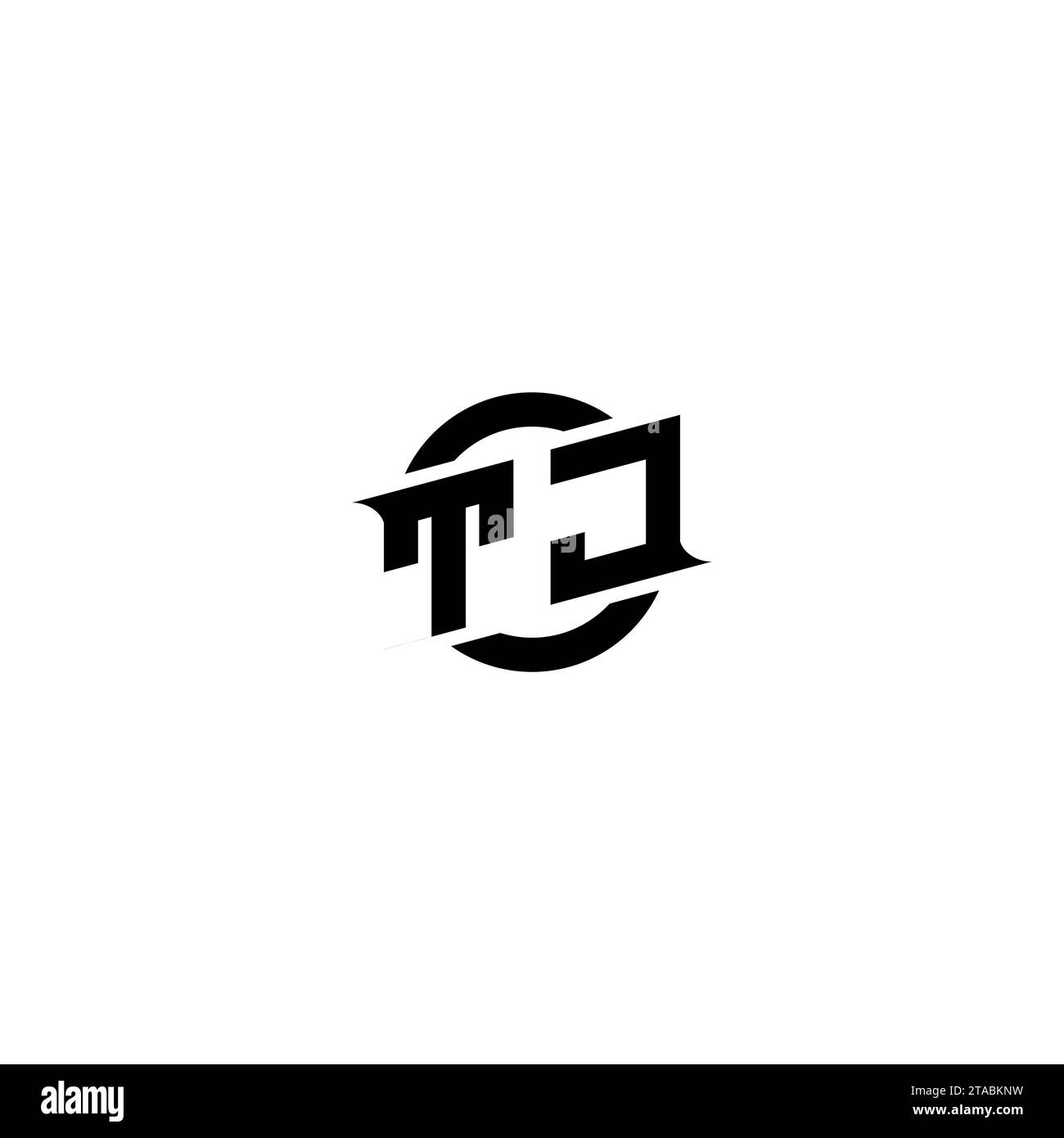 TJ initial game logo, banner design for your e-sports or streaming team ...