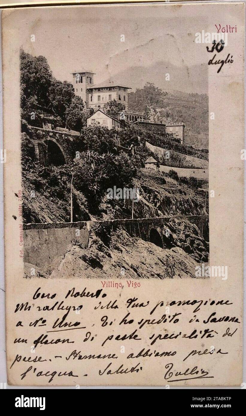 Voltri - Villino Vigo (1901 Stock Photo - Alamy