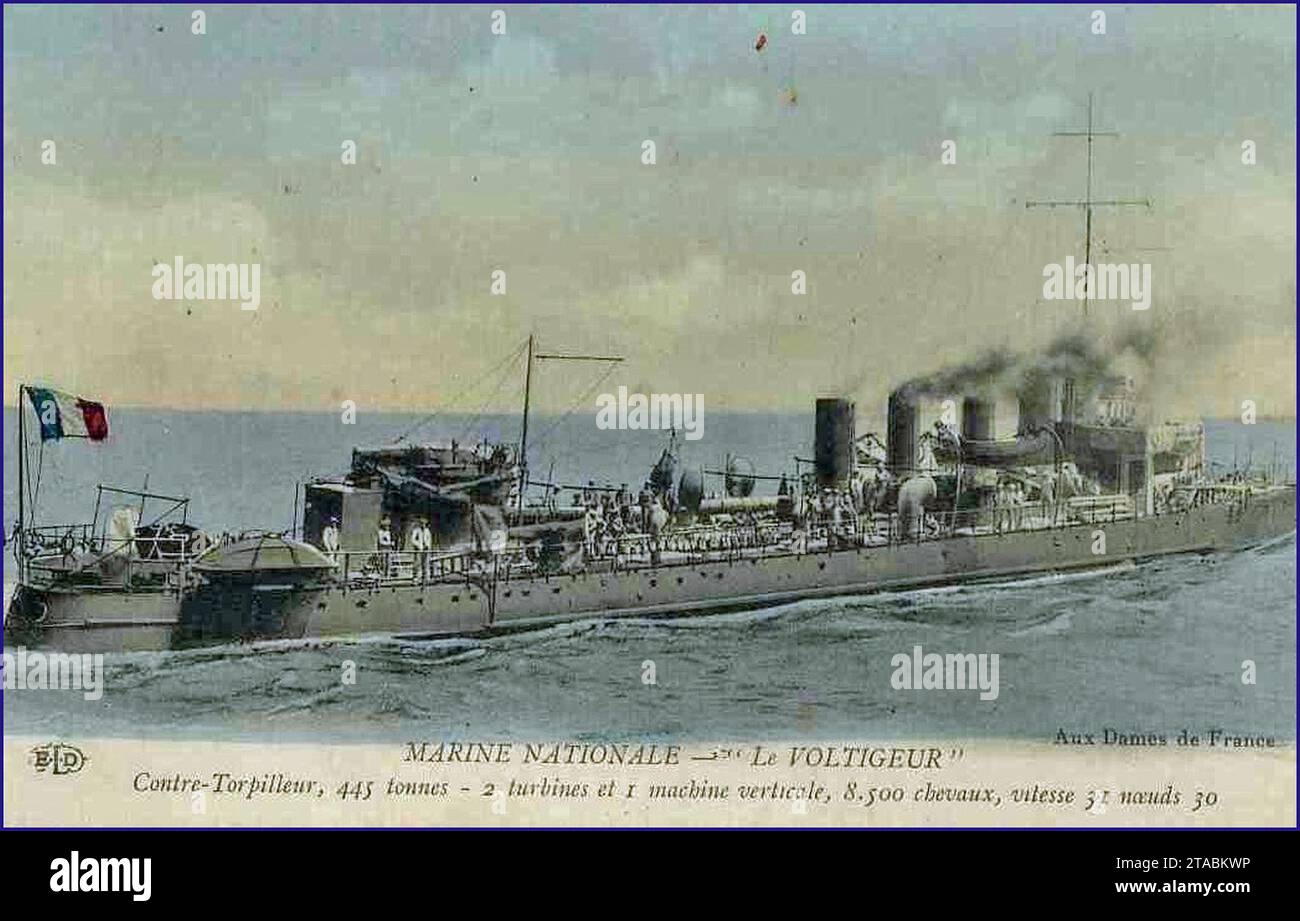 Voltigeur french destroyer Stock Photo - Alamy