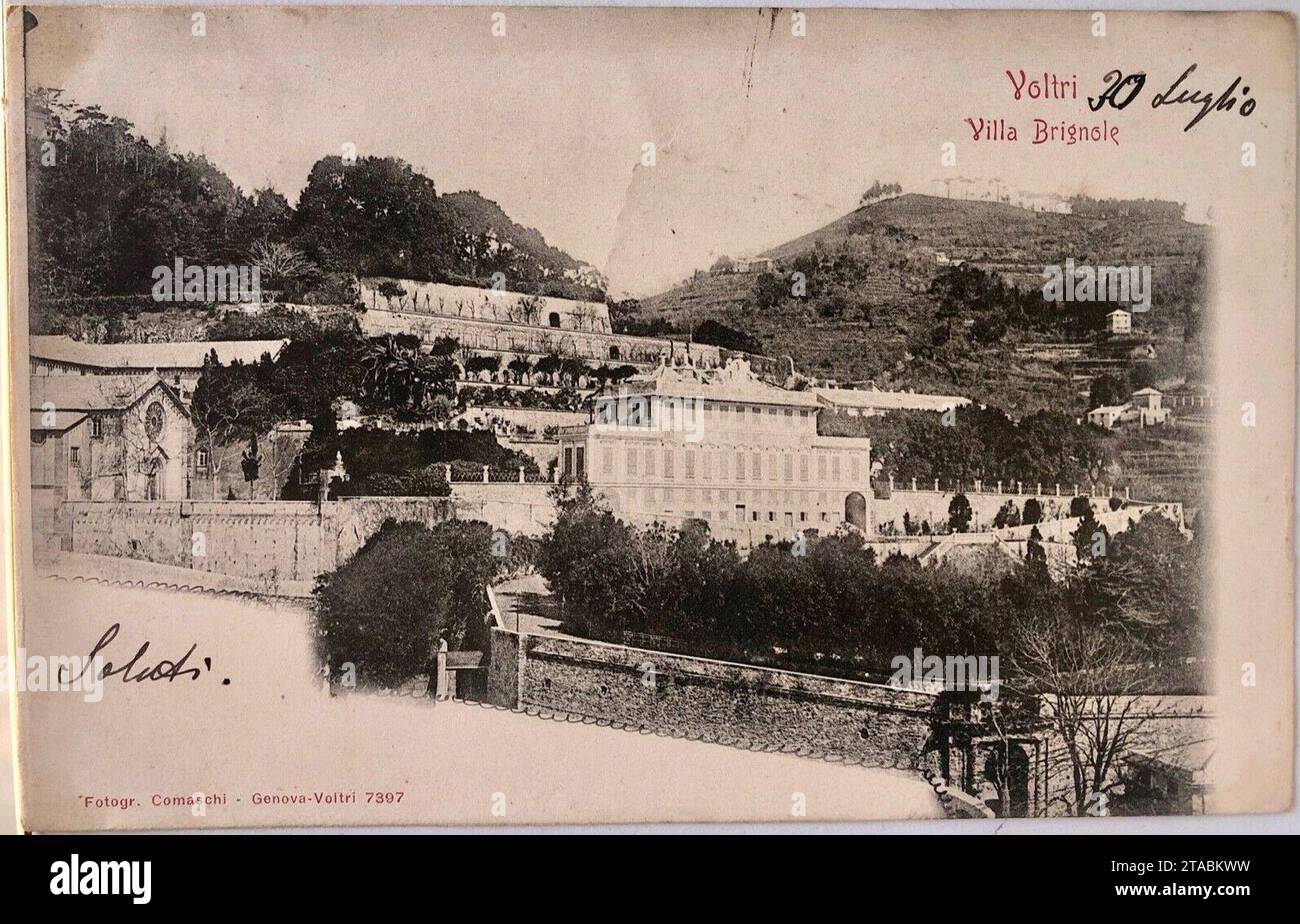 Voltri - Villa Brignole (1901 Stock Photo - Alamy