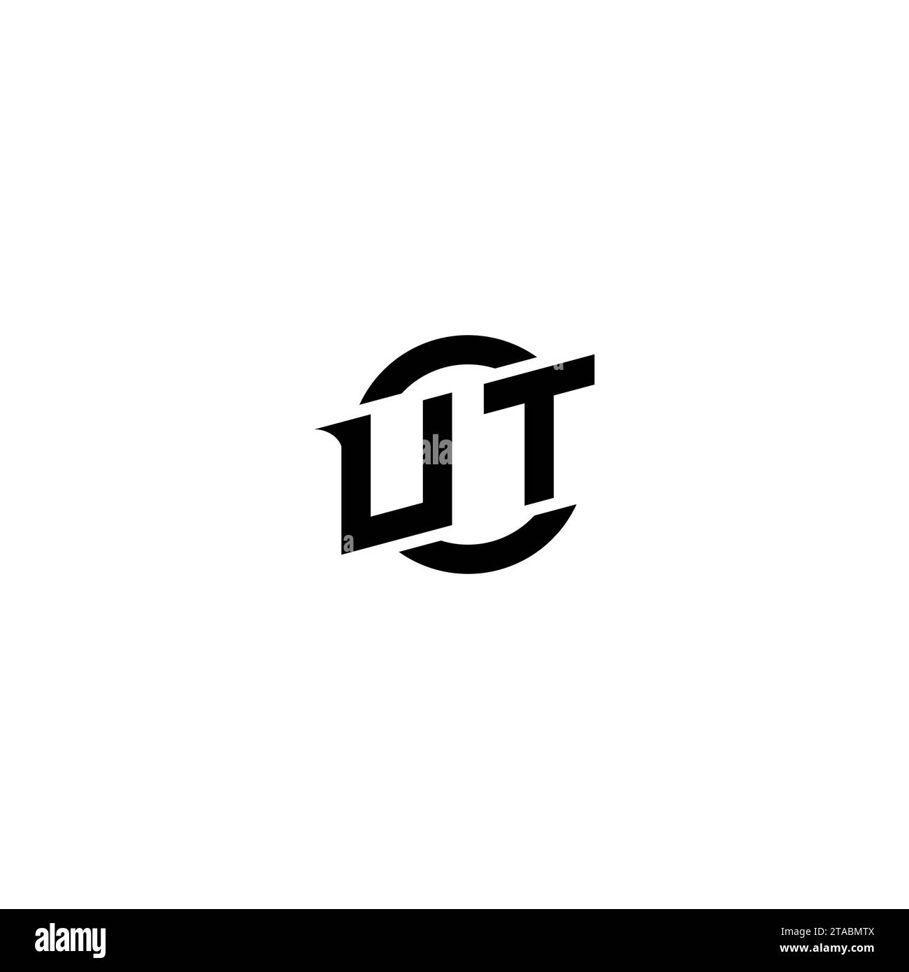 Ut letter logo design Cut Out Stock Images & Pictures - Alamy