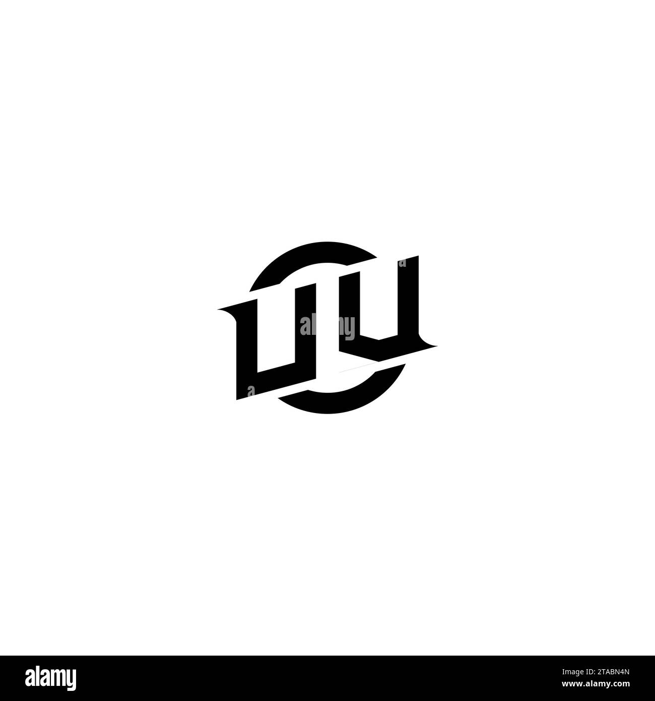 UV initial game logo, banner design for your e-sports or streaming team ...