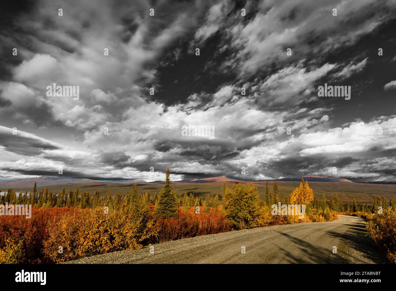 Clearing storm in autumn, Alaska Stock Photo - Alamy