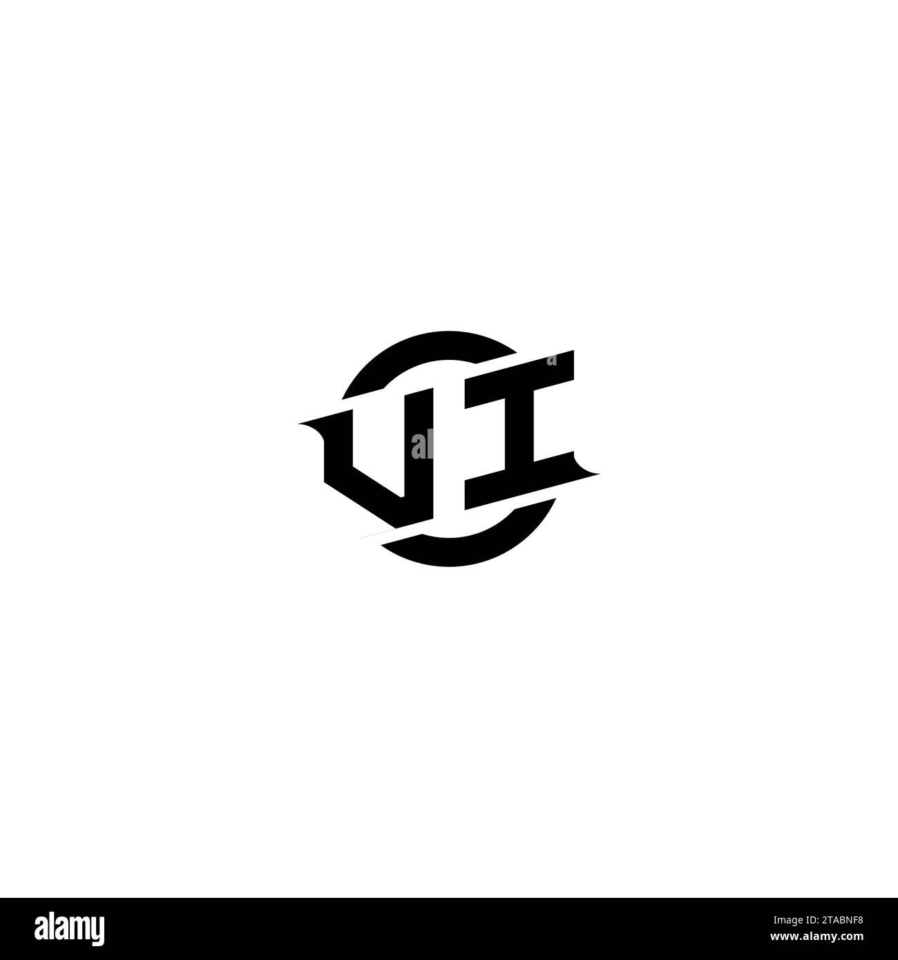 Vi logo design Black and White Stock Photos & Images - Alamy