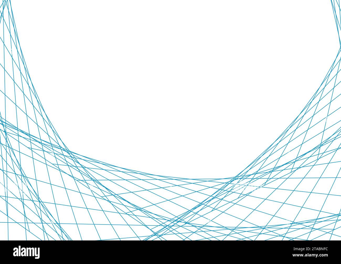 Blue cyan minimal curved lines abstract futuristic tech background ...