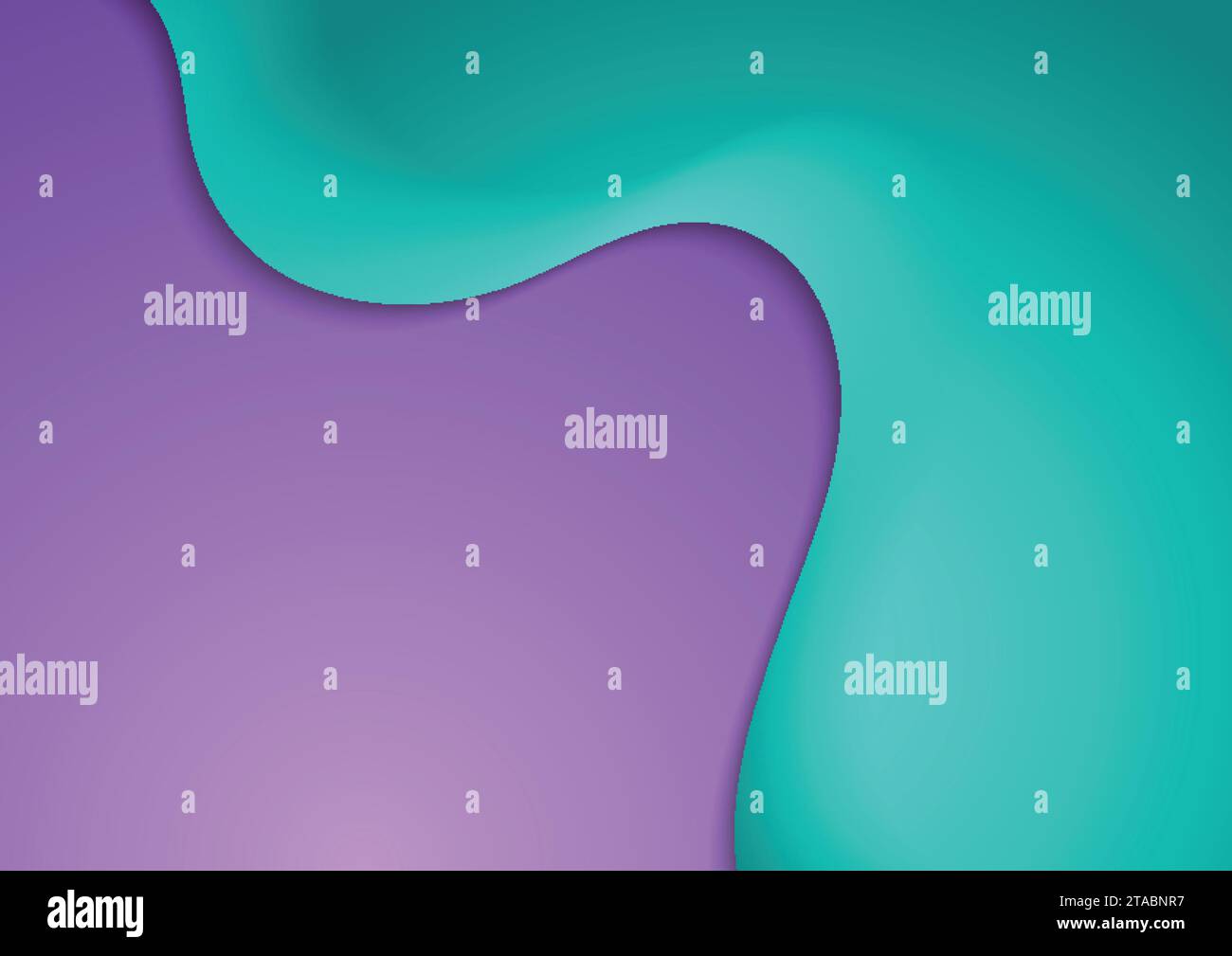 Blue and violet abstract liquid waves corporate background. Vector ...