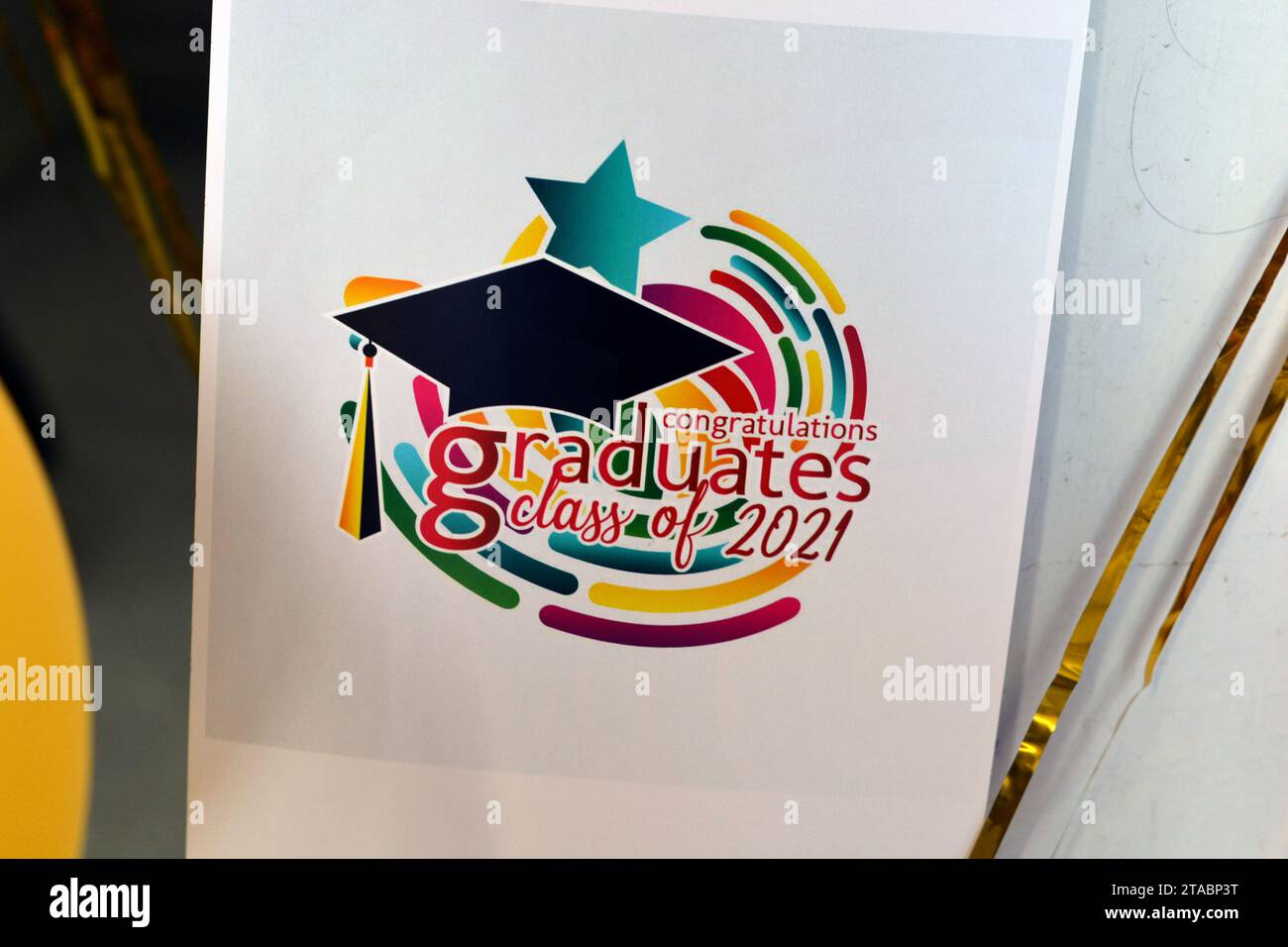 preparations for a graduation party, University college graduation ...