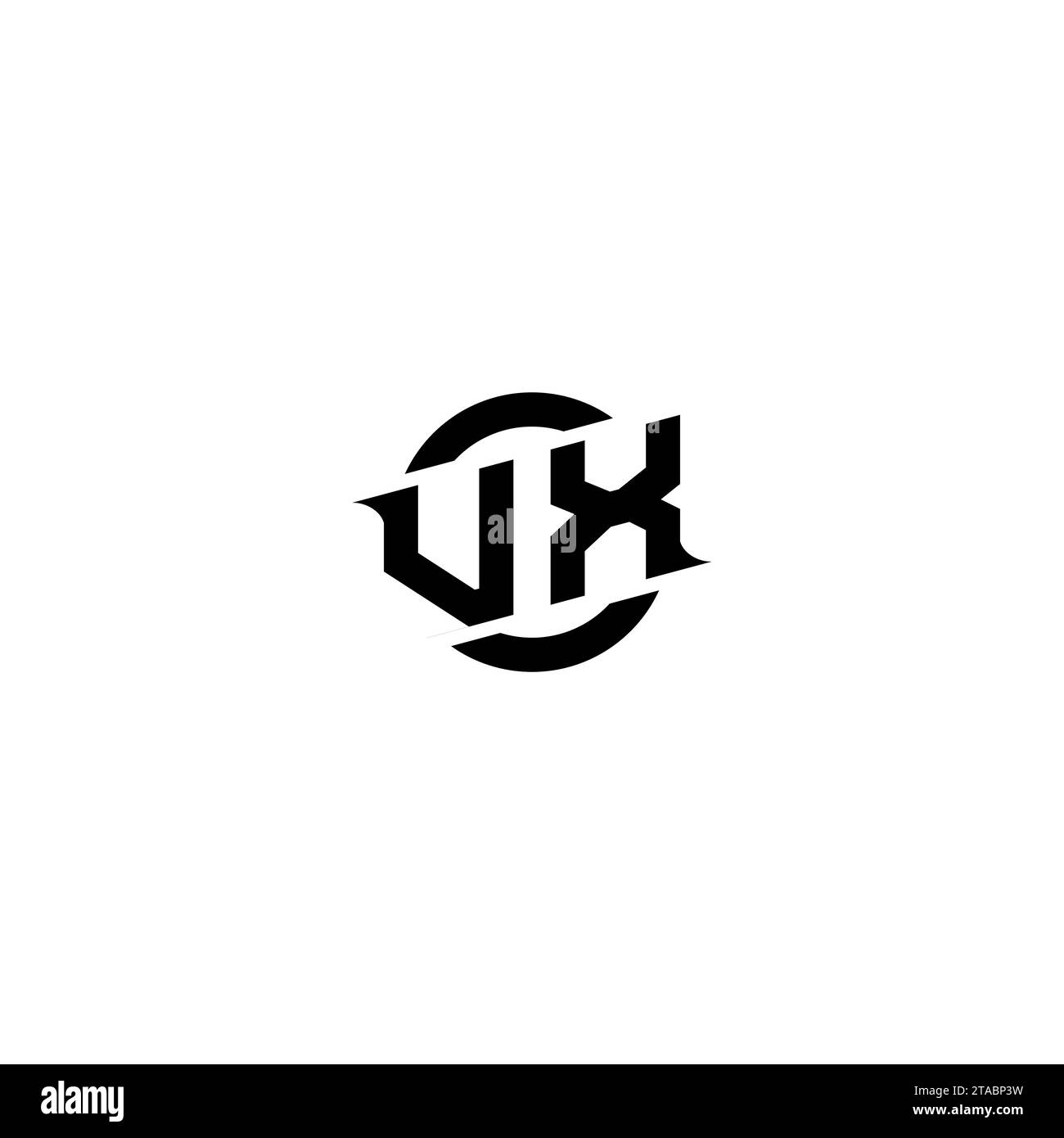 VX initial game logo, banner design for your e-sports or streaming team ...