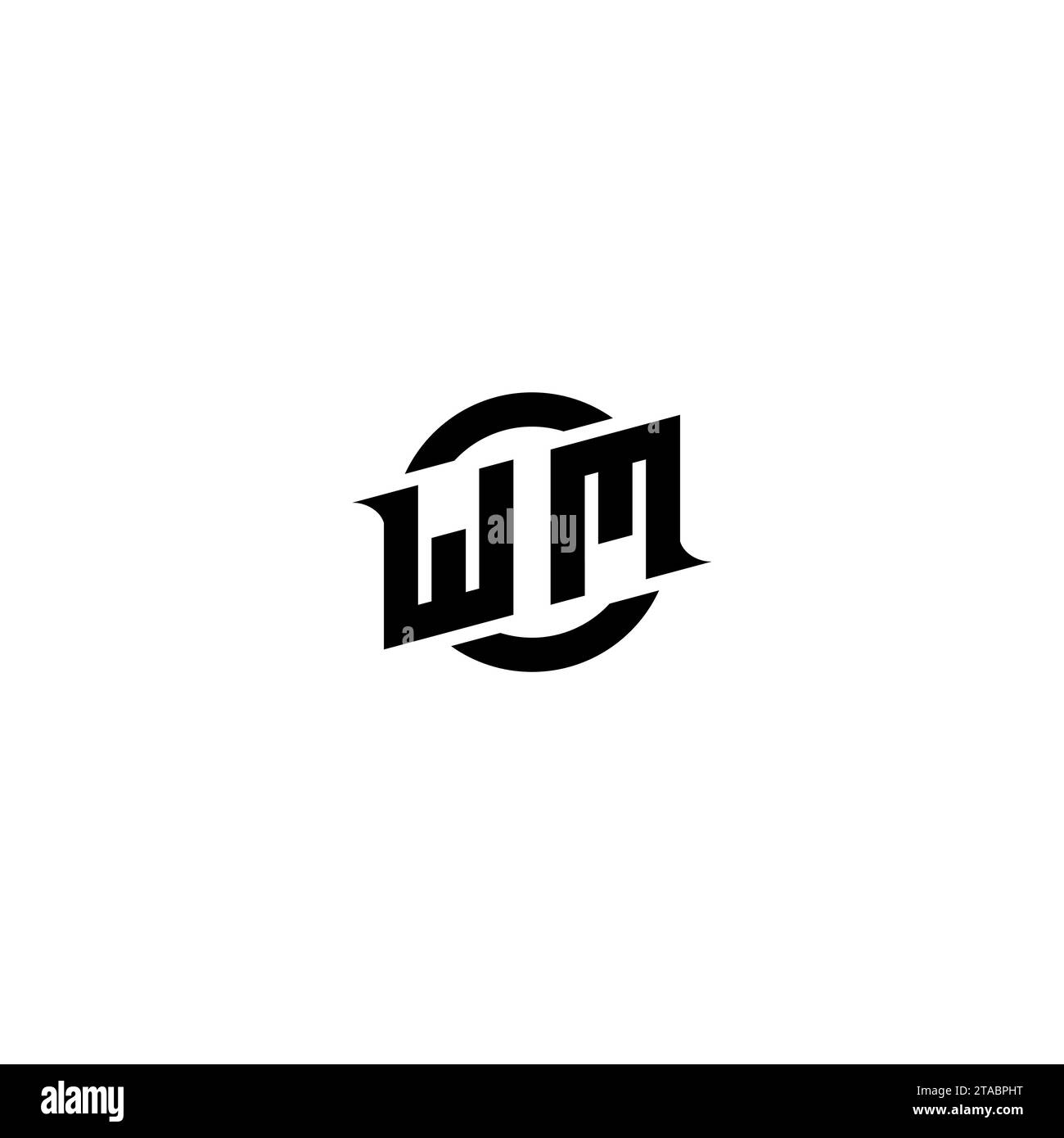 WM initial game logo, banner design for your e-sports or streaming team ...