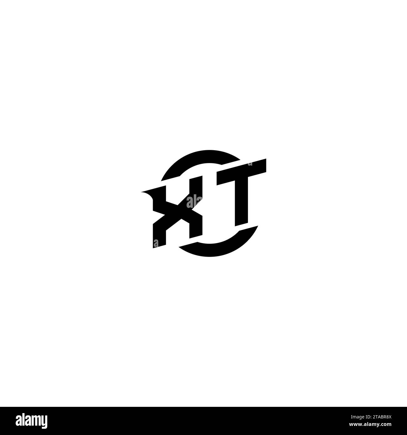 Xt letter design hi-res stock photography and images - Alamy