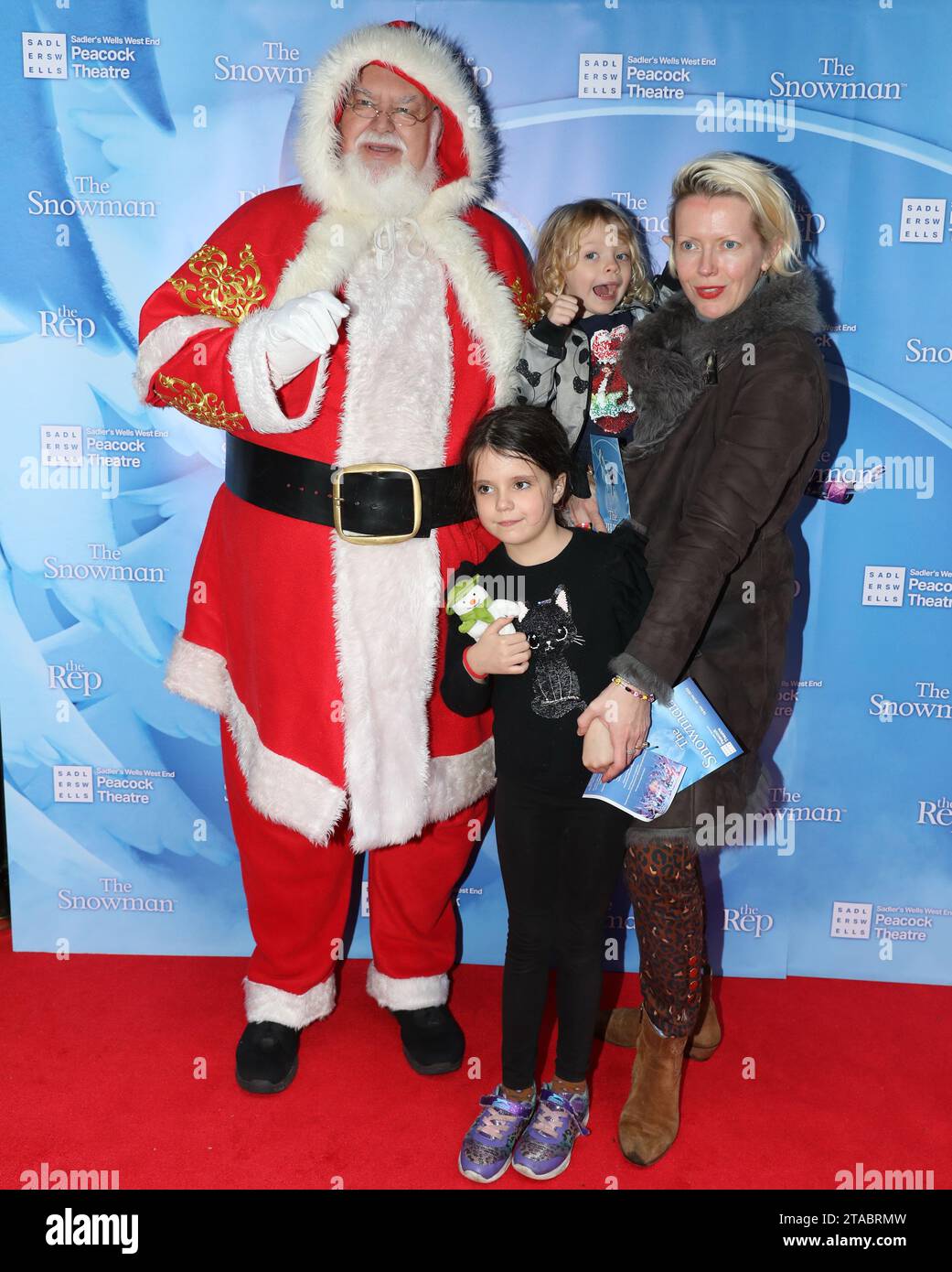 Jakki Jones attends The Snowman VIP opening at Peacock Theatre in London. Iconic family show The ...