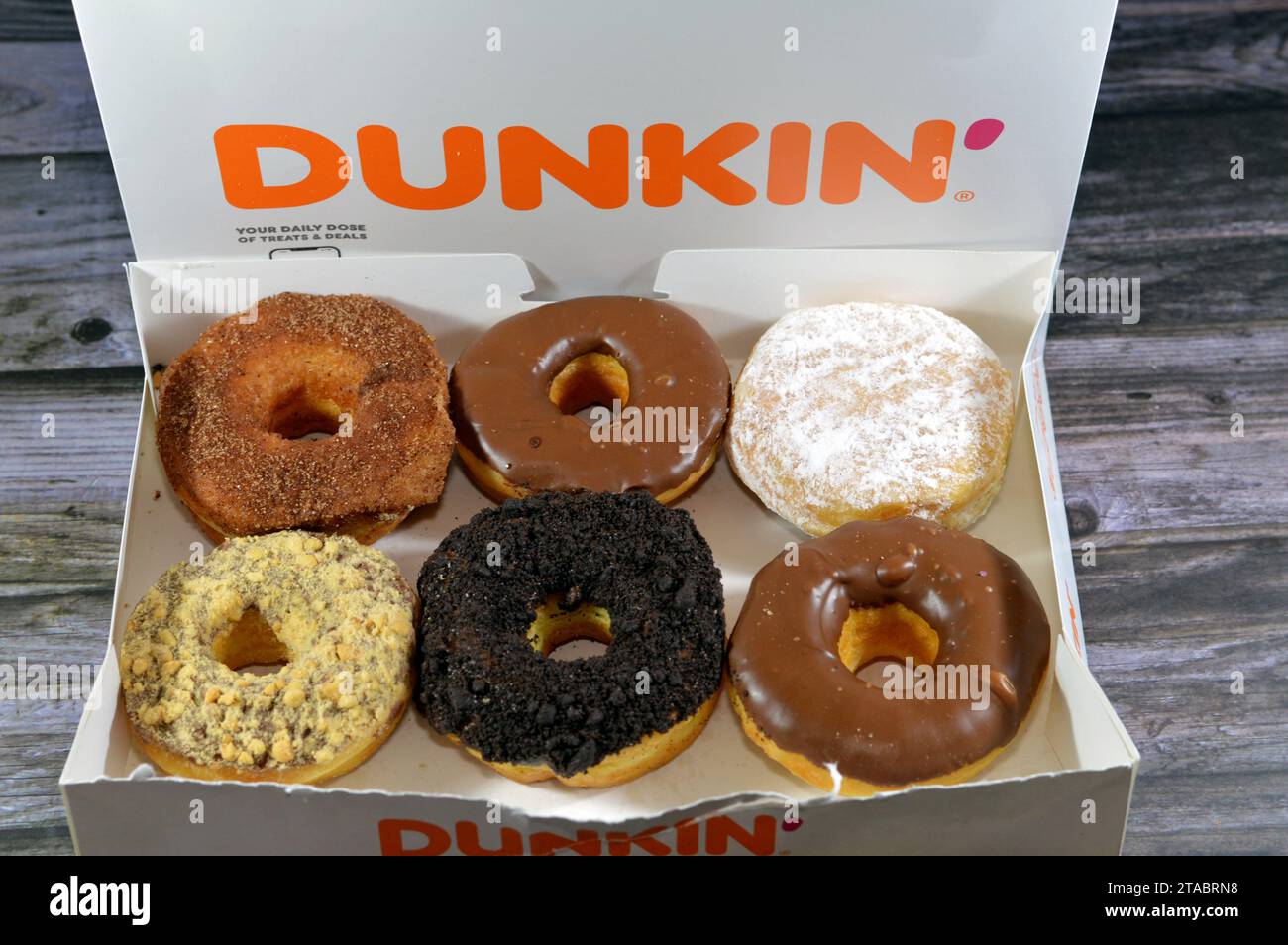 Cairo, Egypt, October 7 2023: doughnut or donut, leavened fried dough ...
