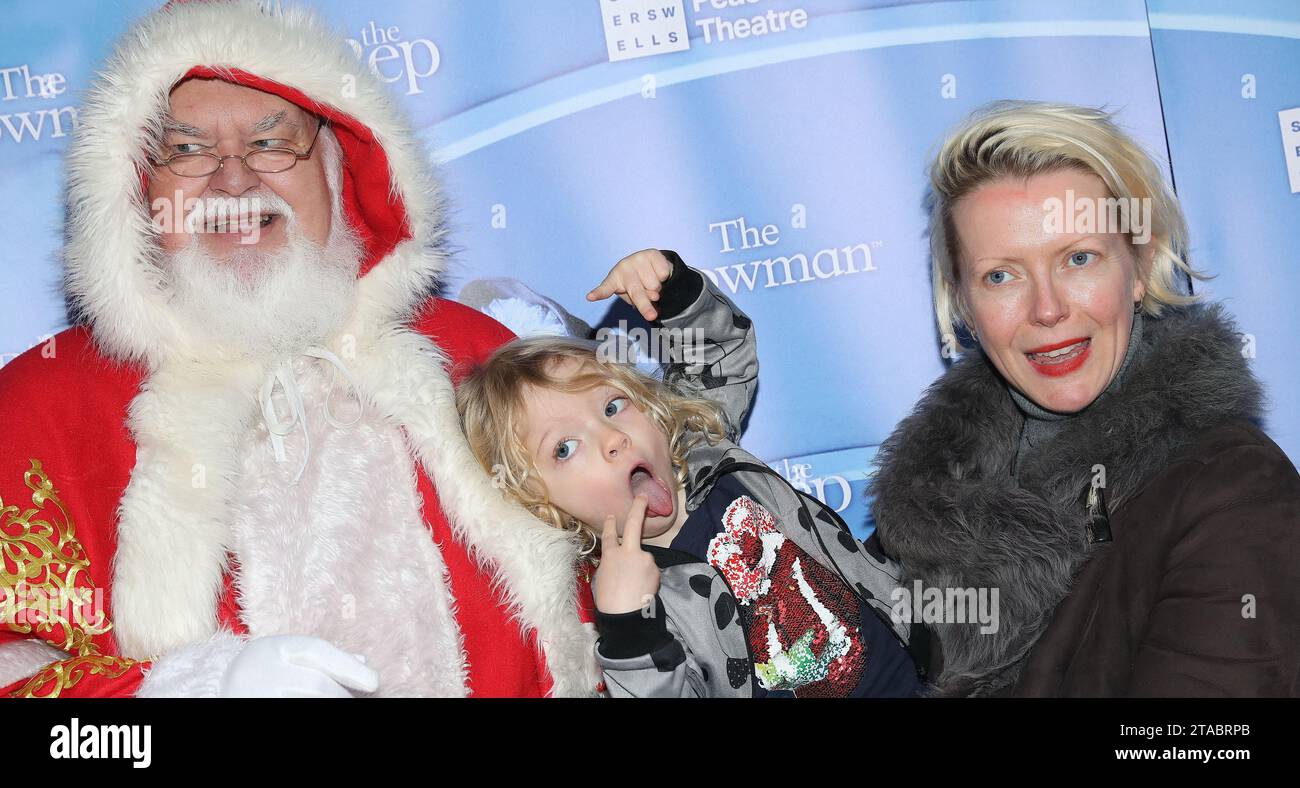 Jakki Jones attends The Snowman VIP opening at Peacock Theatre in London. Iconic family show The ...