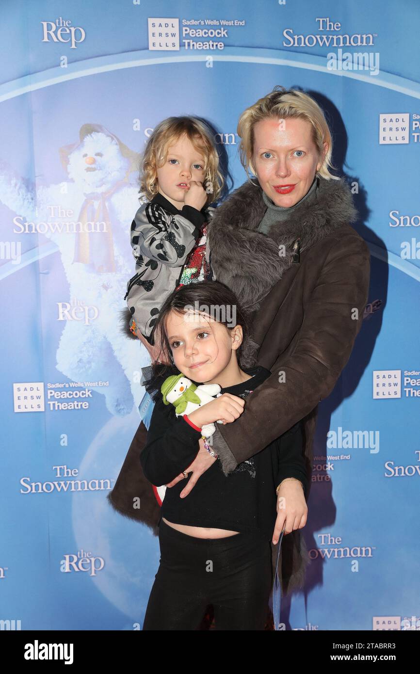 Jakki Jones attends The Snowman VIP opening at Peacock Theatre in ...