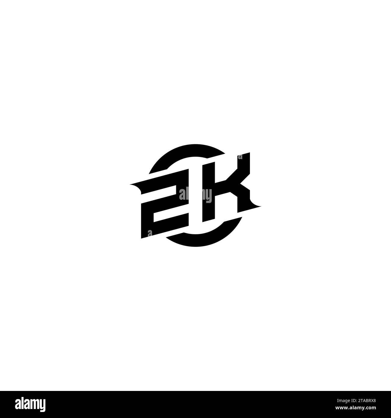 ZK initial game logo, banner design for your e-sports or streaming team ...