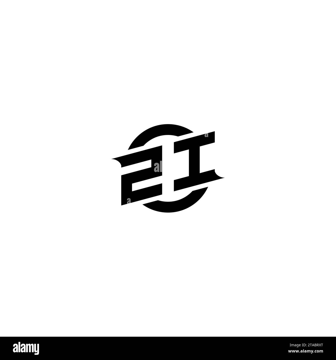 Zi minimal logo design Black and White Stock Photos & Images - Alamy