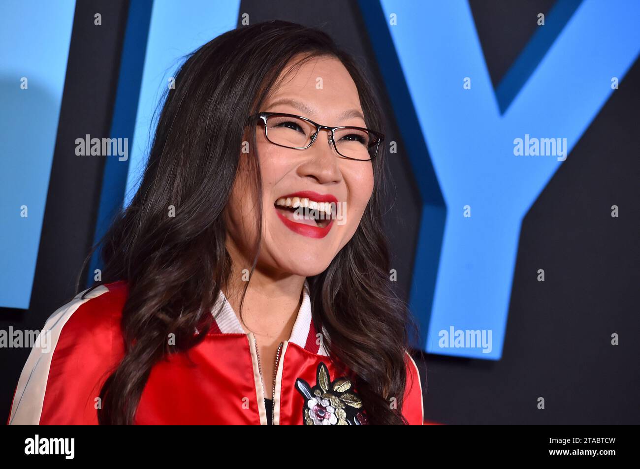 Helen Hong arrives at the premiere of "Family Switch," Wednesday, Nov ...