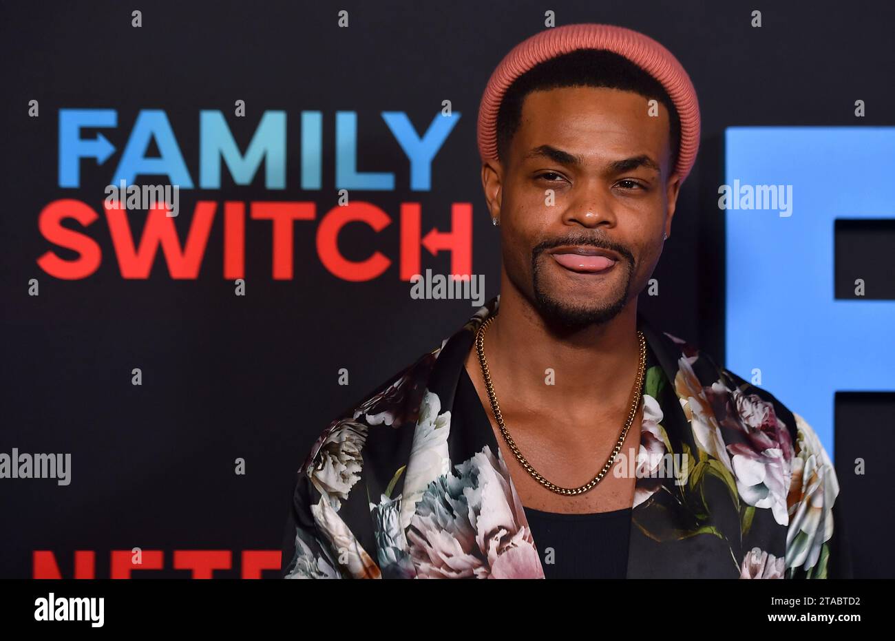 Andrew Bachelor arrives at the premiere of "Family Switch," Wednesday ...