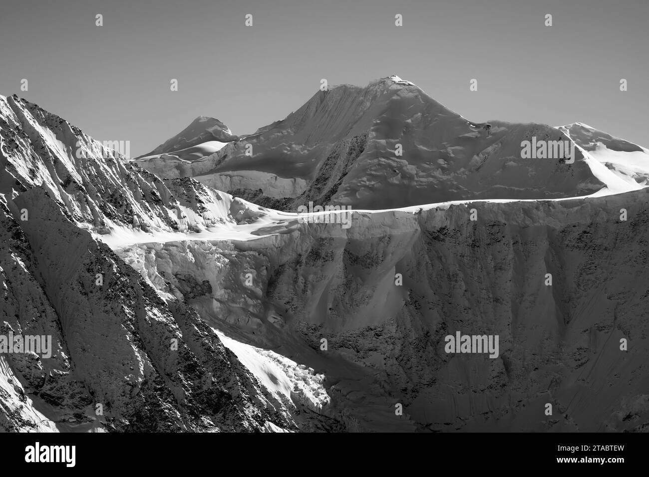 Mount Thor and Powell Glacier in Chugach Mountains, Alaska Stock Photo ...