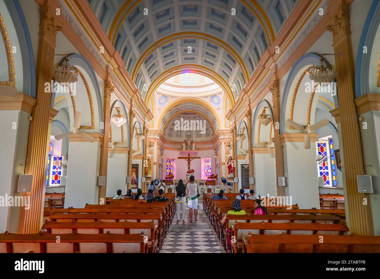 Puducherry, India - July 15, 2023: Our Lady of Angels Church in ...