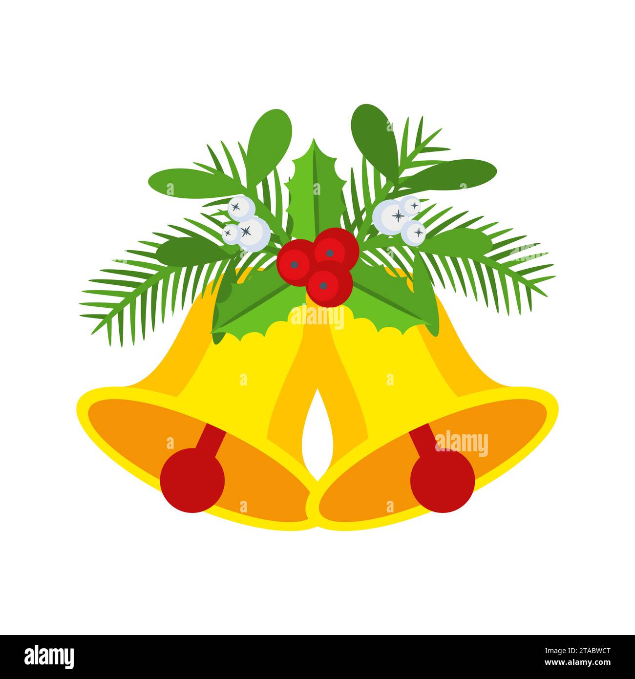 Jingle bells holly berries illustration Cut Out Stock Images & Pictures ...