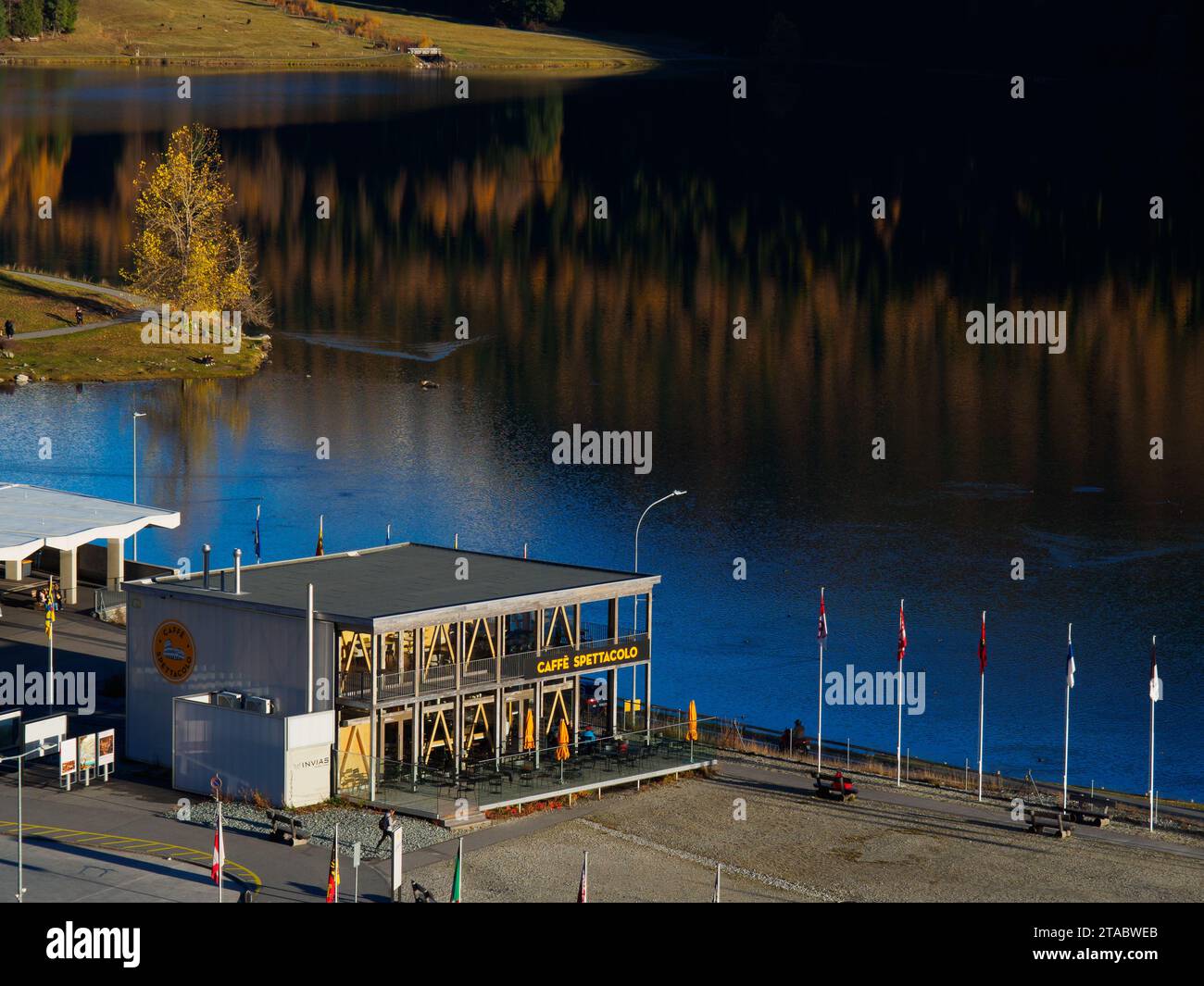 St. Moritz, Grisons Switzerland - October 22, 2022: Cafe Spettacolo at ...