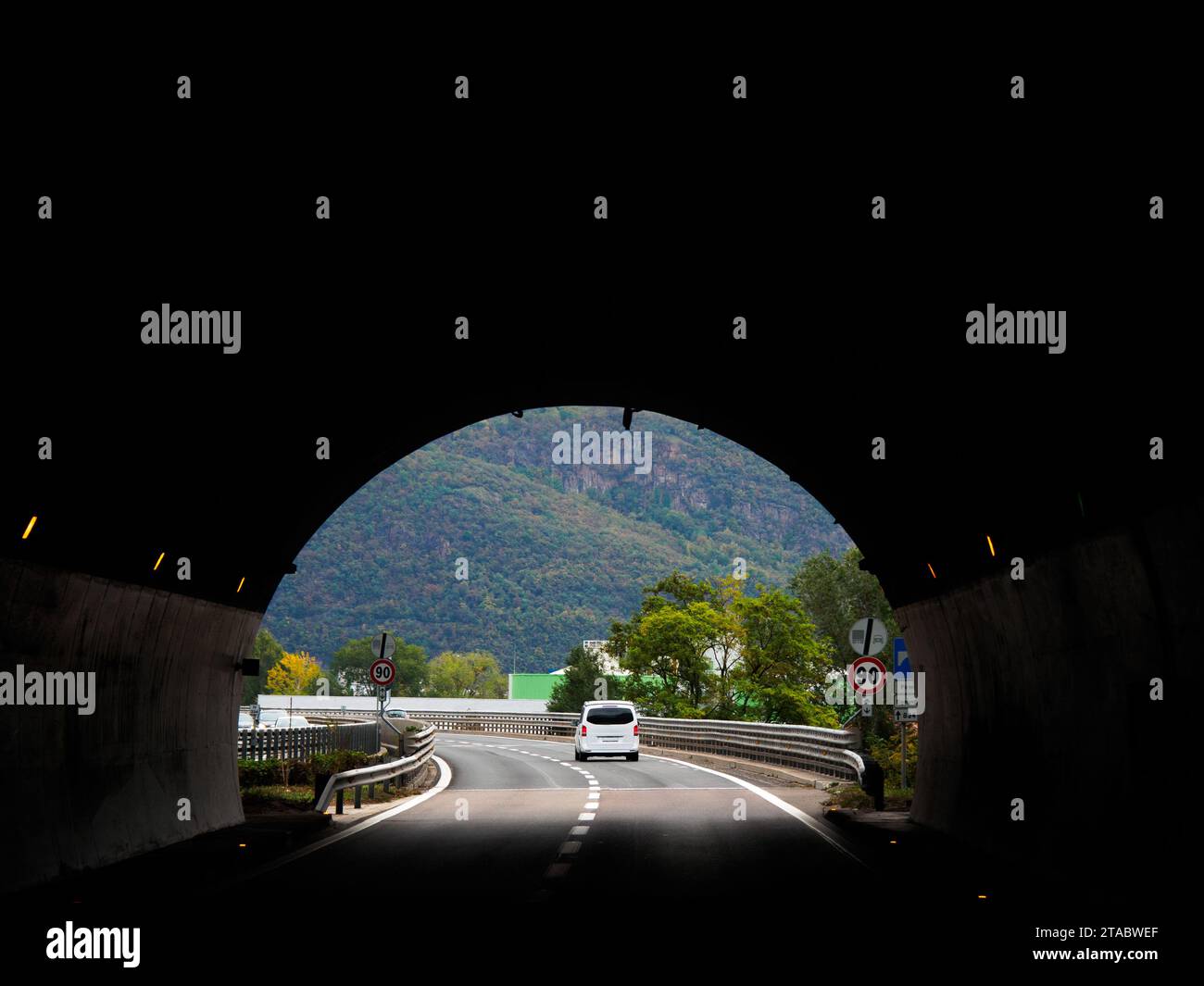 Driving out tunnel traffic front hi-res stock photography and images ...