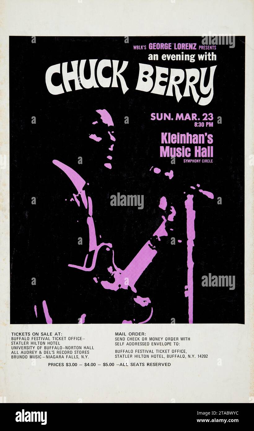 Chuck berry concert poster hi-res stock photography and images - Alamy
