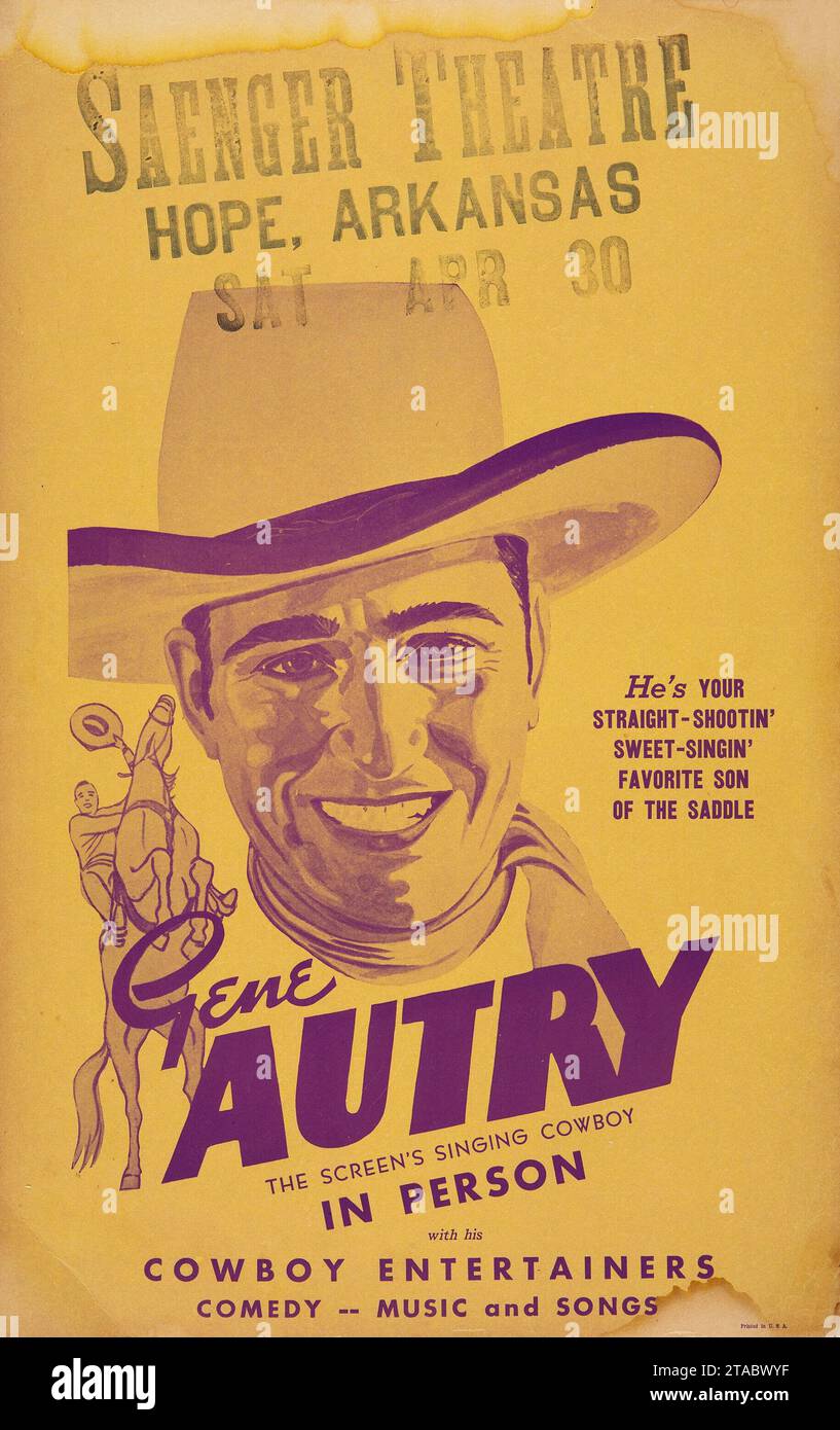 Gene autry hi-res stock photography and images - Alamy