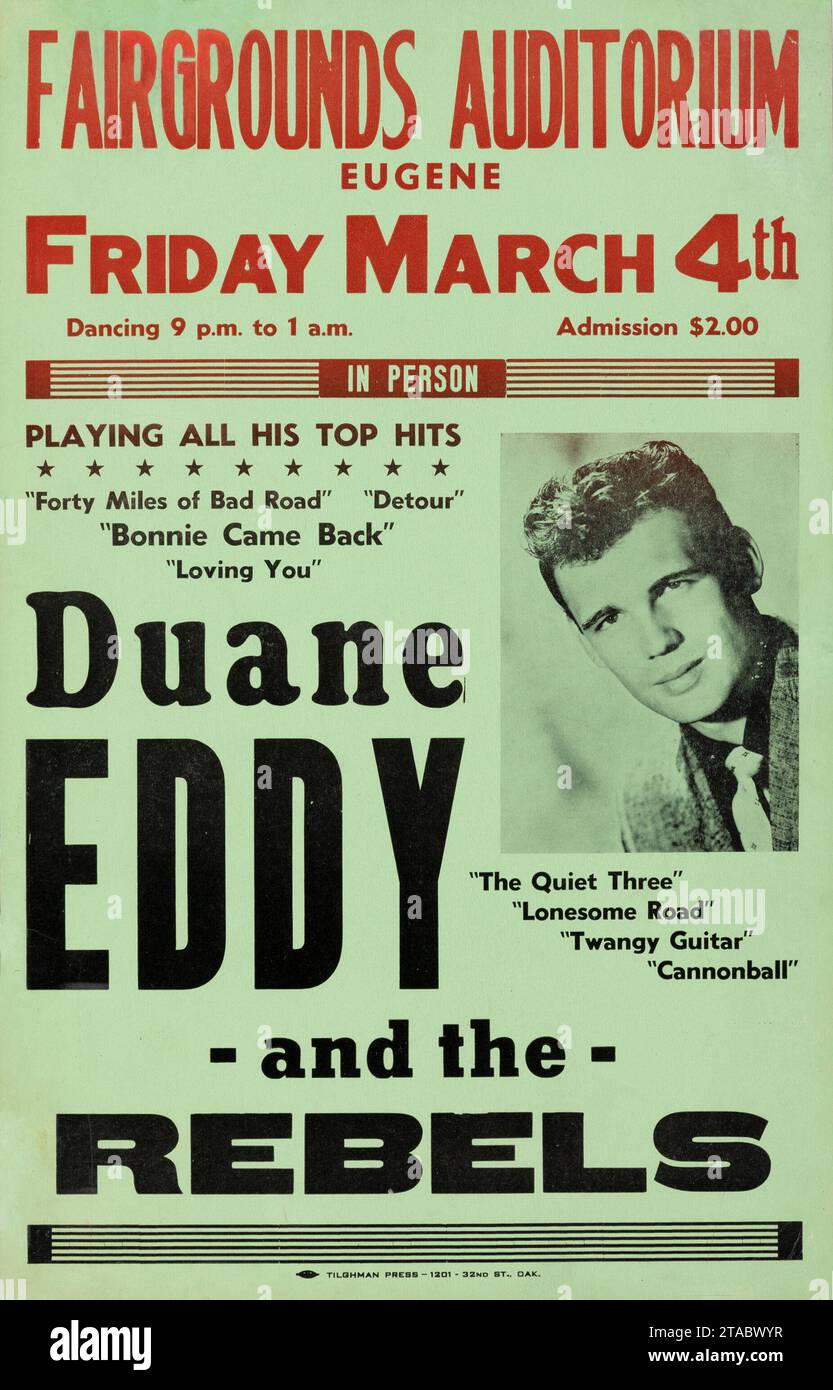 Duane eddy poster hi-res stock photography and images - Alamy