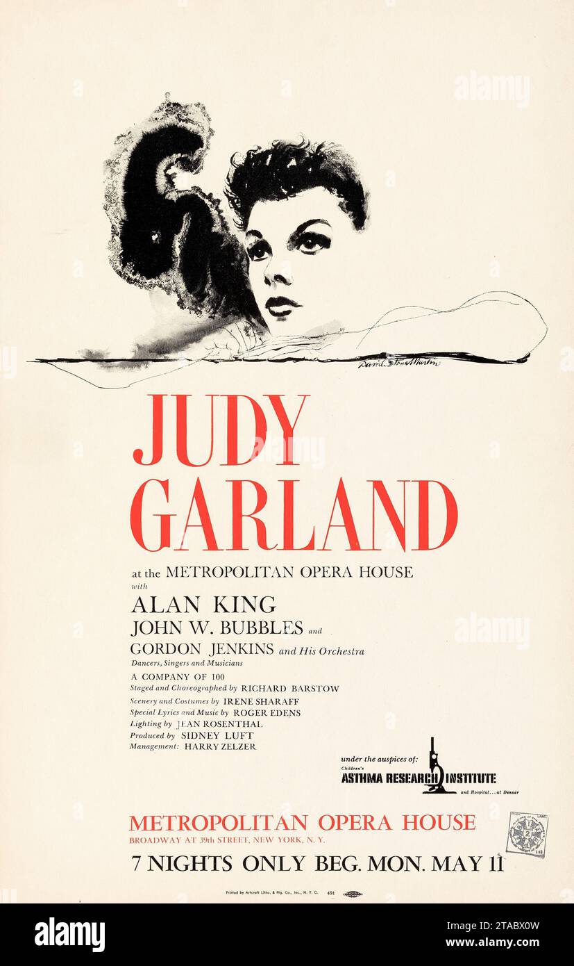 Judy Garland 1964 Met Opera House New York Metropolitan Opera House ...