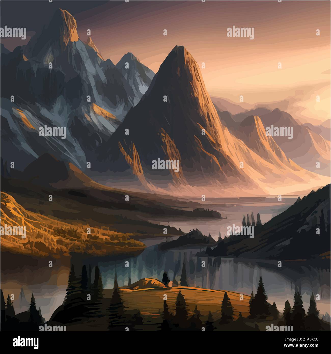 Amazon aurora background Stock Vector Images - Alamy