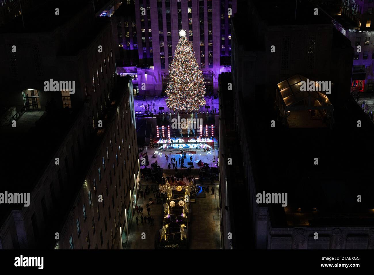 2023 Rockefeller Center Christmas Tree lighting ceremony held in New ...