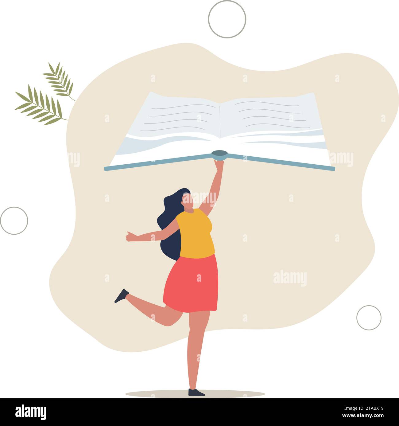 People hobbies and favorite activities.young woman with book. concept ...