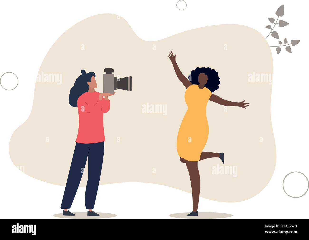 People hobbies and favorite activities.woman photographing model posing ...