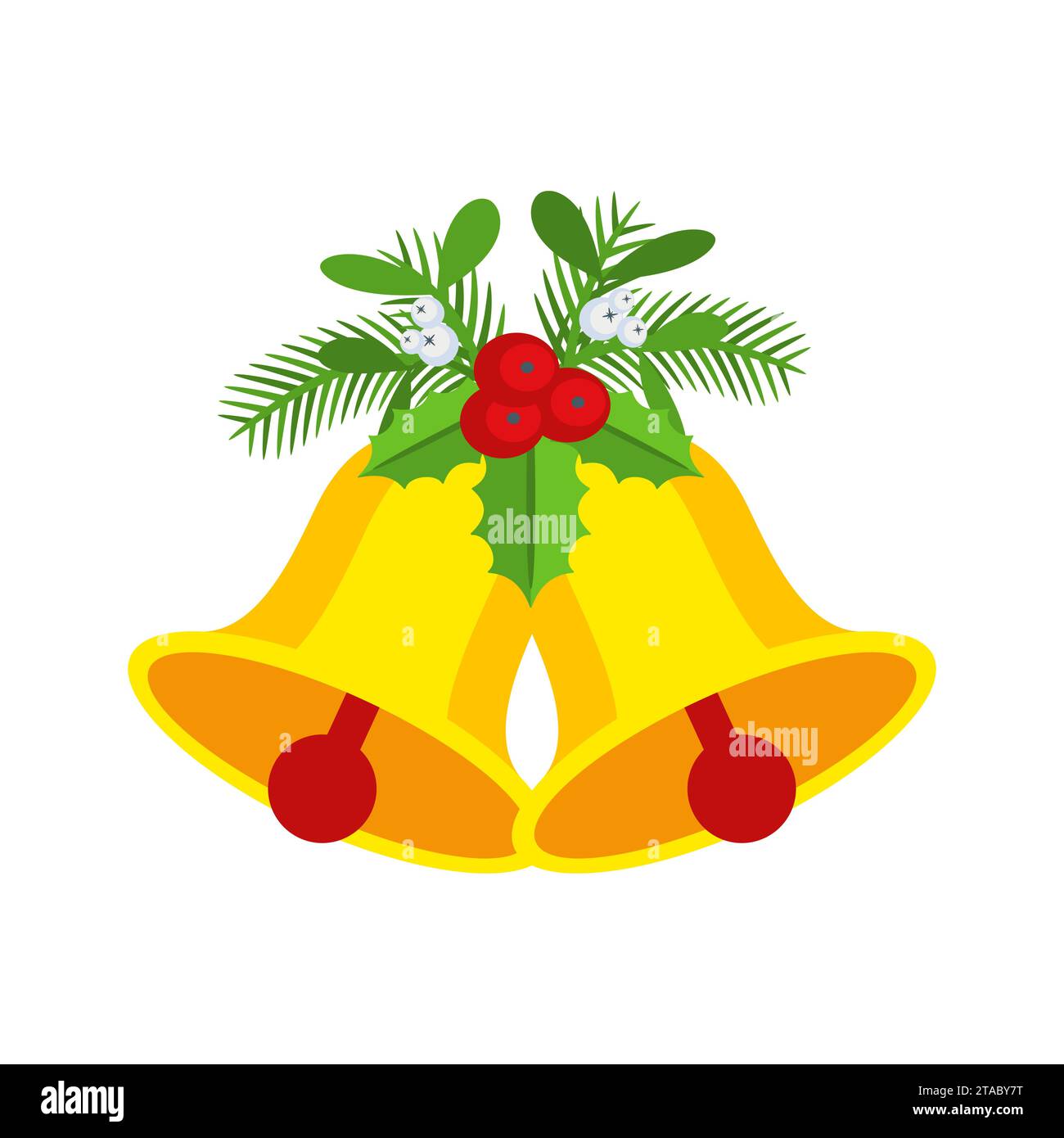 Jingle bells holly berries illustration Cut Out Stock Images & Pictures ...